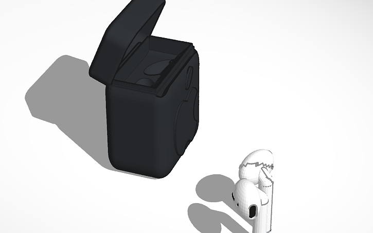 3D design Air Pods And Case | Tinkercad