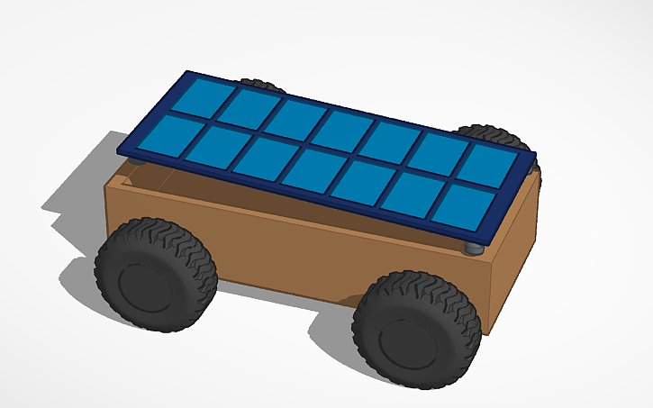 3D design solar car - Tinkercad