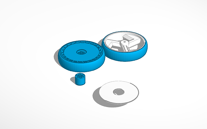 3D design lego technic wheel - Tinkercad
