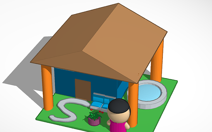 3D design Code/Art House - Tinkercad