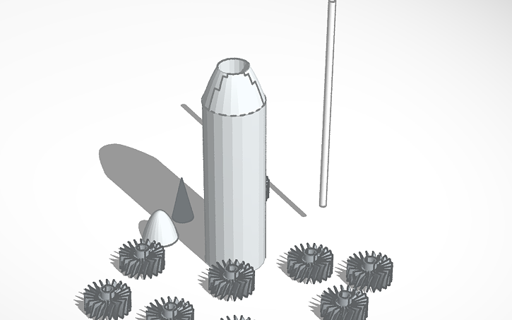 3D design jet engine modeled by. Brian-HAN | Tinkercad