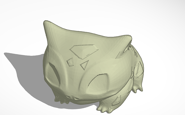 3D design Bulbasaur Pot - Tinkercad
