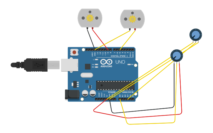 Circuit Design Speed Moter Tinkercad