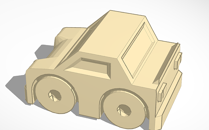 3D design mini car - Tinkercad