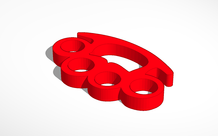 3D design knuckle - Tinkercad