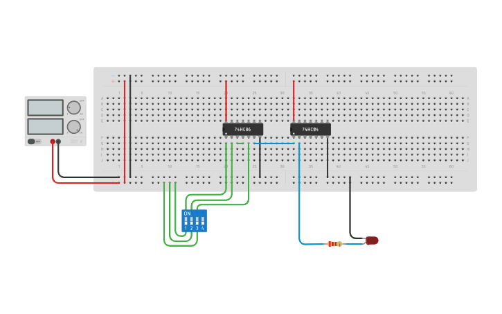 Circuit Design 106120140 Odd Parity Generator Tinkercad