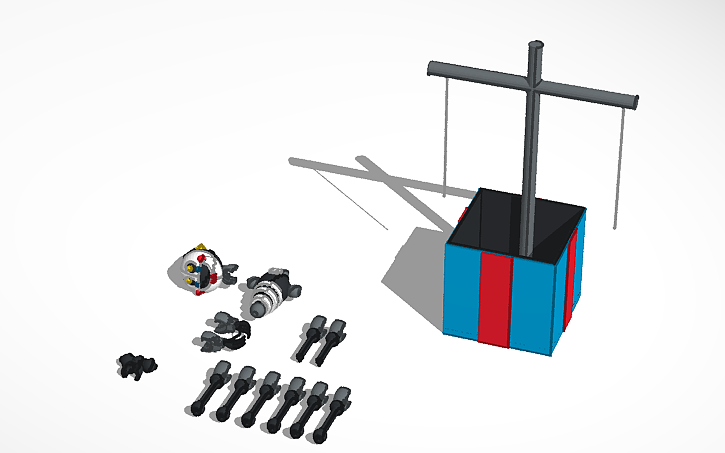 3D design security puppet - Tinkercad