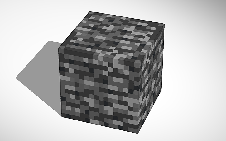 3D design Minecraft Bedrock (COPYABLE) - Tinkercad