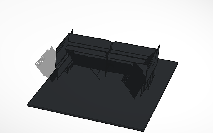 3D design f1 rear wing - Tinkercad