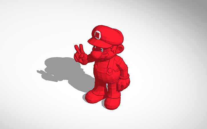 3D design Mario Character | Tinkercad