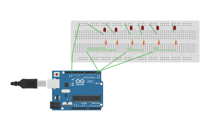 Circuit design LED Chaser with Two LED's at a time Flashing in a chaser ...