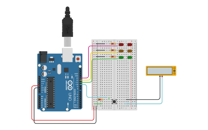 Circuit design 1 - Tinkercad