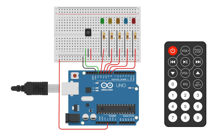 Circuit Design Ir Remote Led Tinkercad