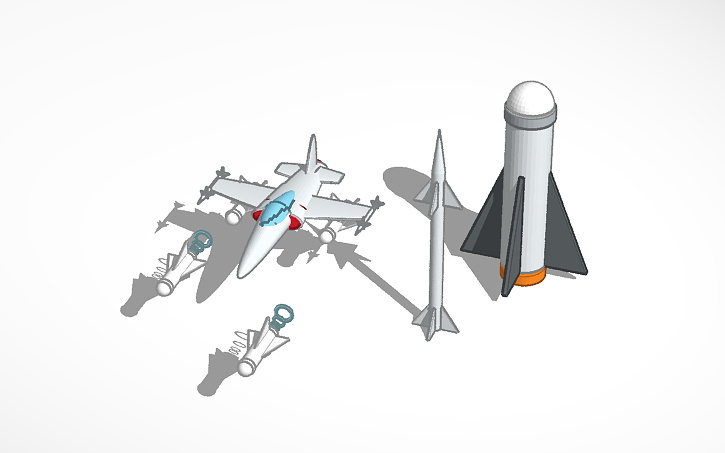 3D design Fighter Aircraft-01 | Tinkercad