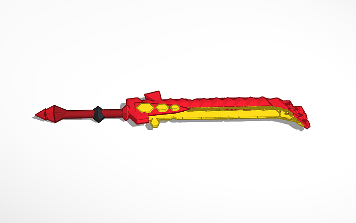 3D design rage blade - Tinkercad