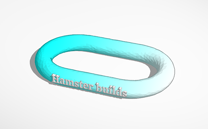 3D design my chain link - Tinkercad