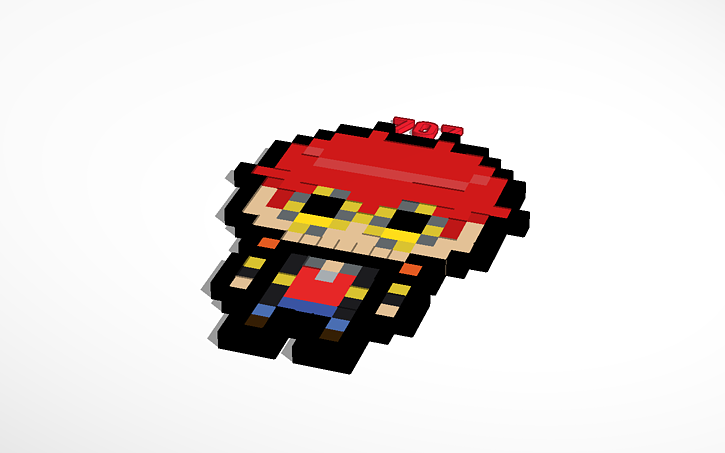 3D design Mystic Messenger 707 Pixel Art - Tinkercad