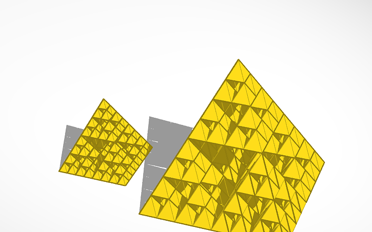 3D design Fractal Triangle - Tinkercad