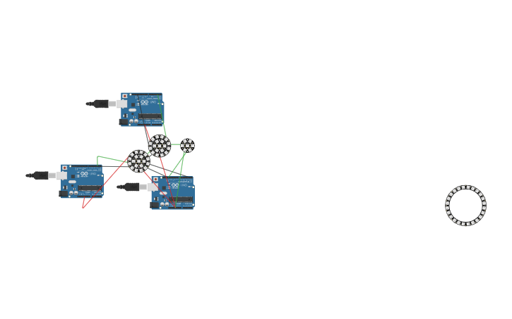 Circuit design Arduino with Neonpixel jewel and Ring - Tinkercad