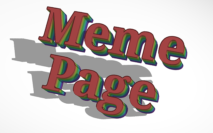 3D design Meme Page - Tinkercad