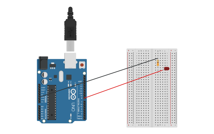Circuit design TUTORIAL ARDUINO - Led intermitent | Tinkercad