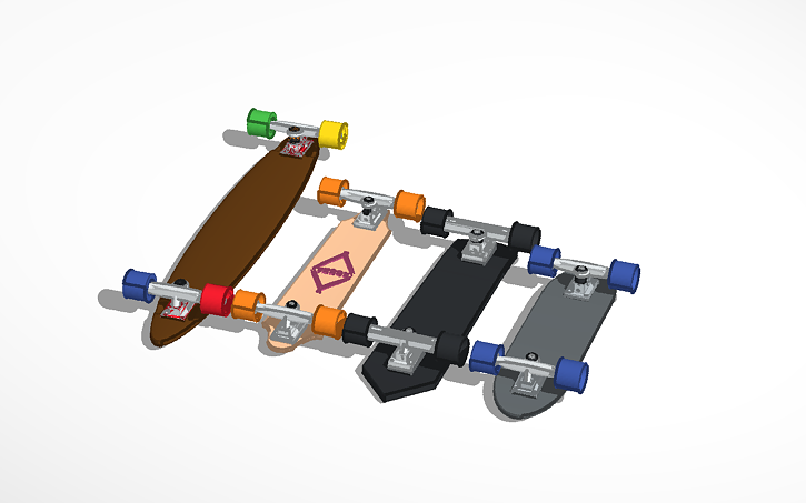 3D design Skateboard - Tinkercad