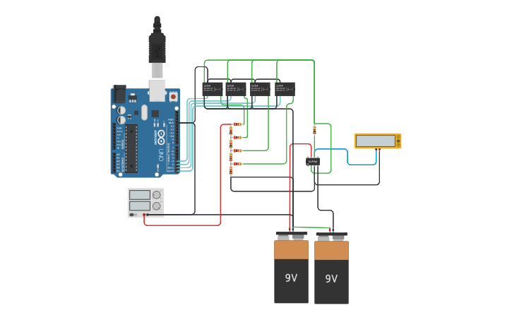 Circuit design Simplest DAC with Arduino - Tinkercad