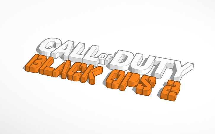 3D design Call Of Duty - Tinkercad