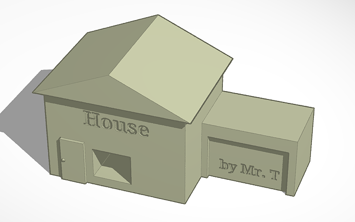 3D design Example House - Tinkercad