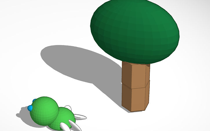 3D design turtle in the shade - Tinkercad