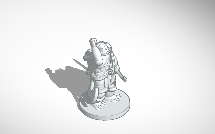3D design orc archer - Tinkercad