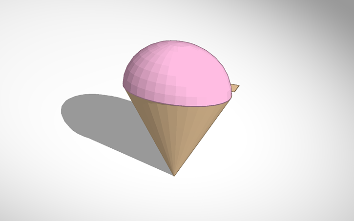 3D design Ice Cream - Tinkercad