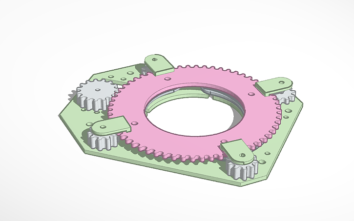 3D design Iris mechanism full - Tinkercad