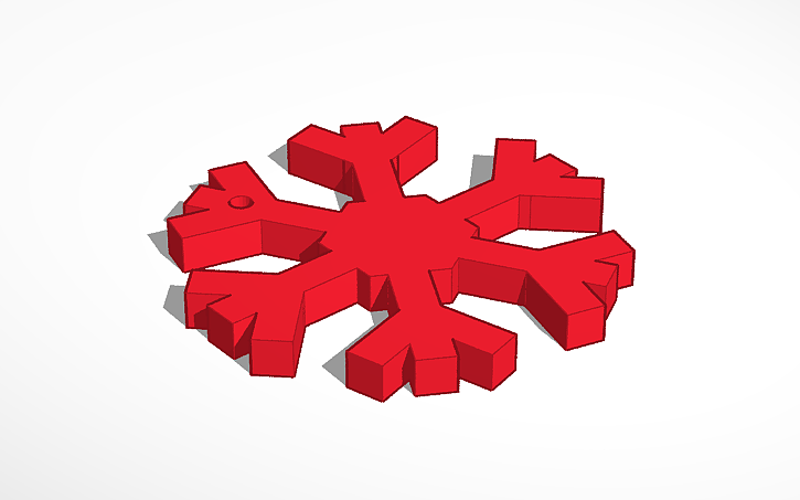 3D design Snowflake - Tinkercad
