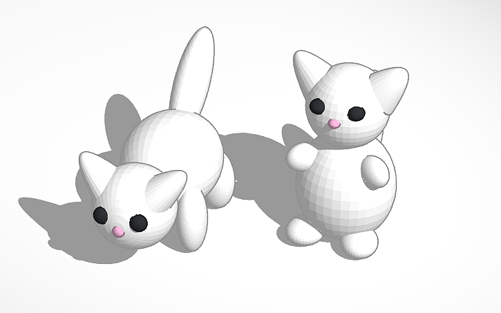 3D design Gatitos - Tinkercad