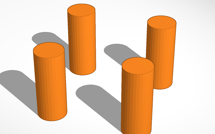 3D design chair legs - Tinkercad