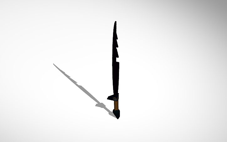 3D design Nico's Stygian iron sword | Tinkercad