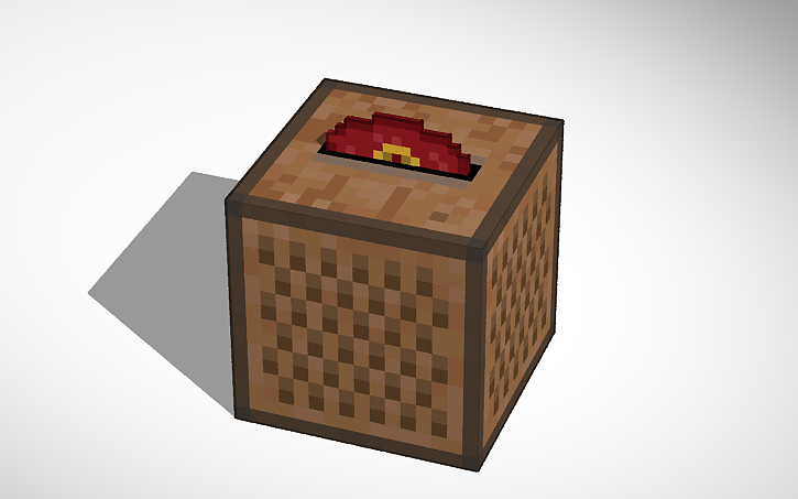 3D design Minecraft Jukebox - Tinkercad