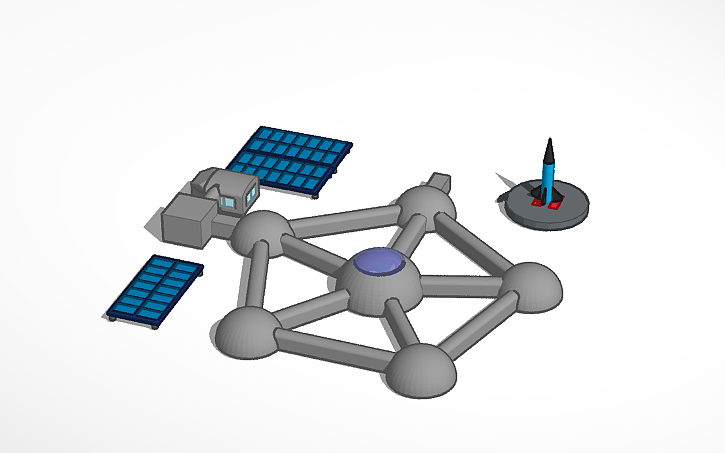 3D design Moon Base KAMIL N - Tinkercad