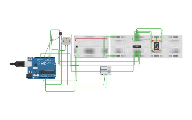 Circuit design 變速風扇 | Tinkercad