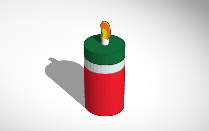 3D design Candle - Tinkercad
