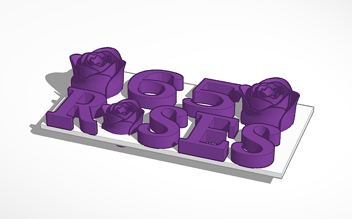 3D design 65 Roses | Tinkercad