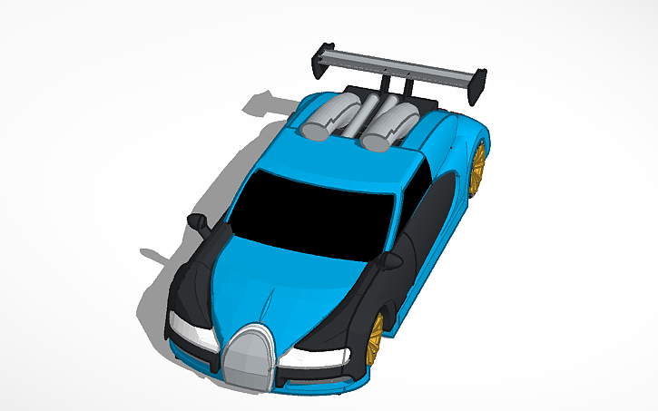 3D design bugatti veyron - Tinkercad