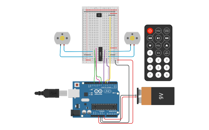 Circuit design Automated Lift Circuitry V2 | Tinkercad