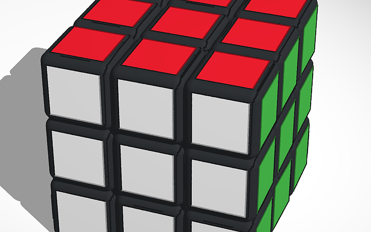 3D design Functioning Rubik's cube - Tinkercad