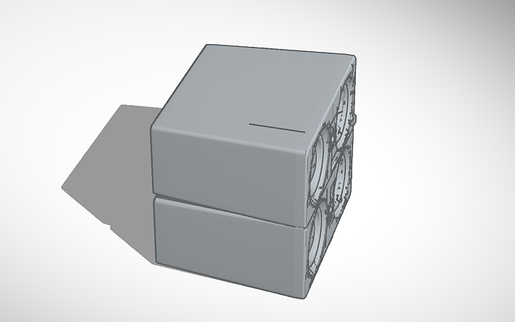 3D design speaker box - Tinkercad