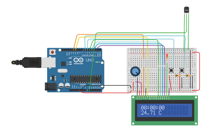Circuit design smart watch :) - Tinkercad