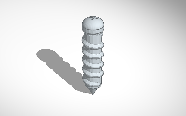 3D design Threaded scrw | Tinkercad