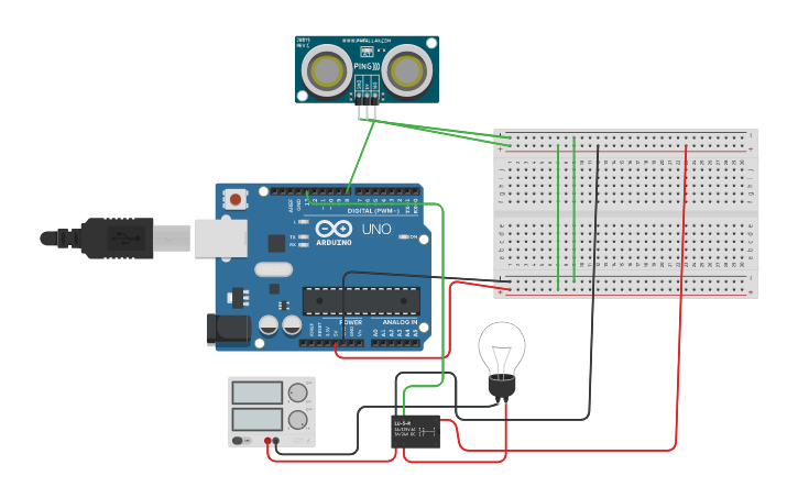 Circuit Design Relay Module Tinkercad
