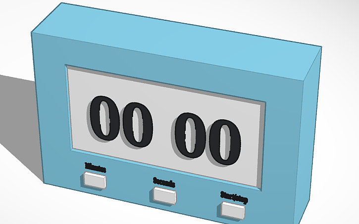 3D design Shower timer - Tinkercad